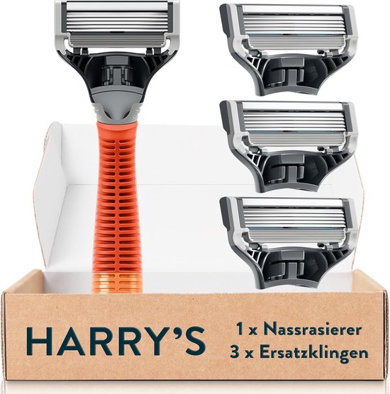 Scheerapparaat voor Mannen - Scheerset Met Oranje Handvat, 3 ...