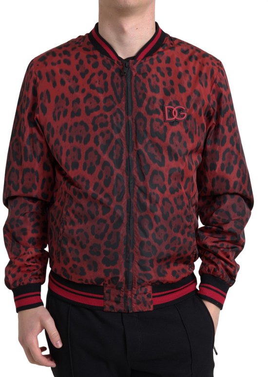 RedBlack Leopard Bomber Jacket | bol