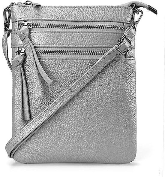 Crossbody tassen voor dames van echt leer - Functionele schoudertassen ...
