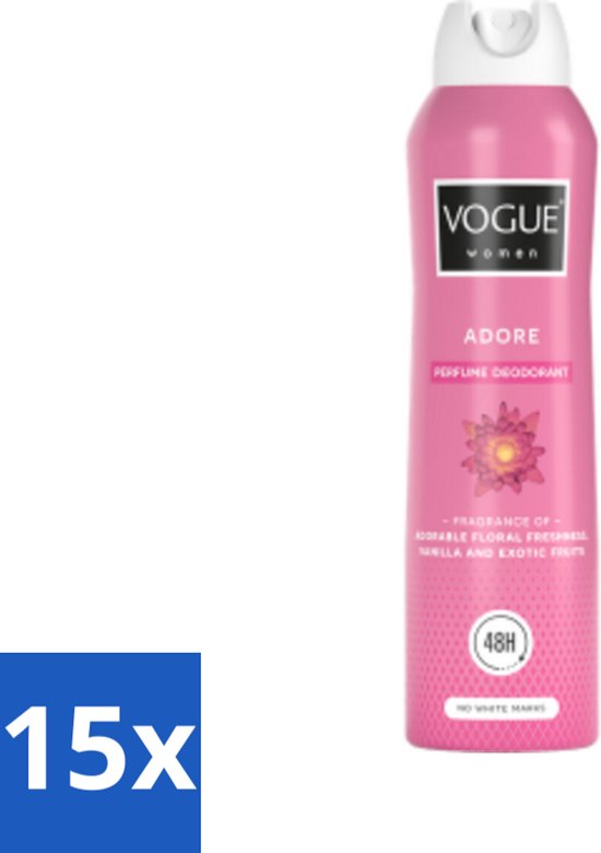 15 x Vogue Adore Parfum Deodorant 150 ml - Parfum Deodorant - Parfum En ...
