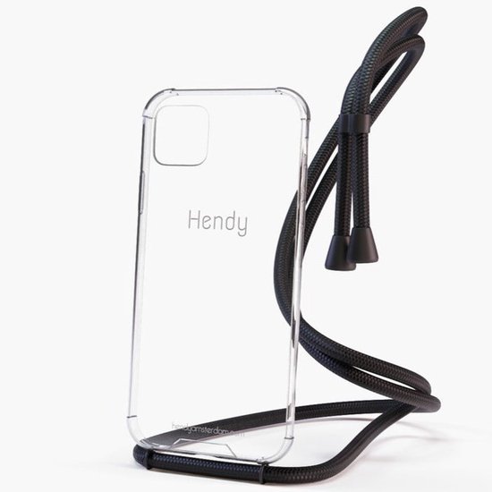 Hendy telefoonhoesje met koord - Classic - Full Black - iPhone 17 Pro ...