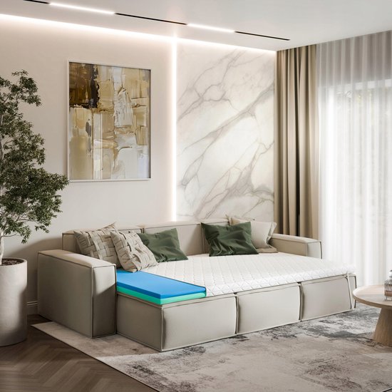 Visco Topper Matras 160x200 - 8cm Dik - H2/H3 - Comfortabel & Ademend | bol