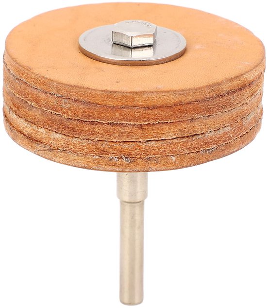 Leather HoonWheel, 60mm Leather Stropping Wheel with Shaft, Knife ...