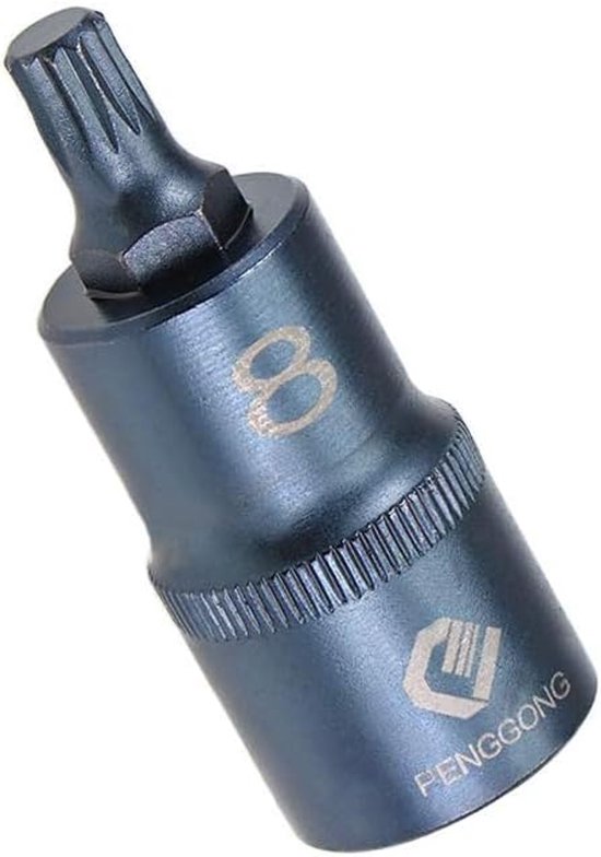 Triple Square Spline Bit Socket - 1/2" Drive x M8 (8mm) - CR-V Key ...