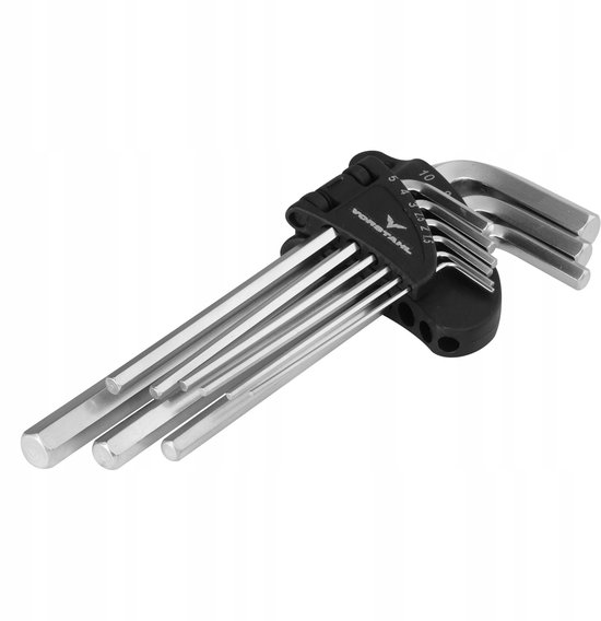 Lange inbussleutelset 9-delig 1,5-10 mm S2 staal | bol