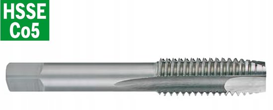 Ruko M8 machinaal kobalt tap, kort, HSSE-Co5, DIN 352 B | bol