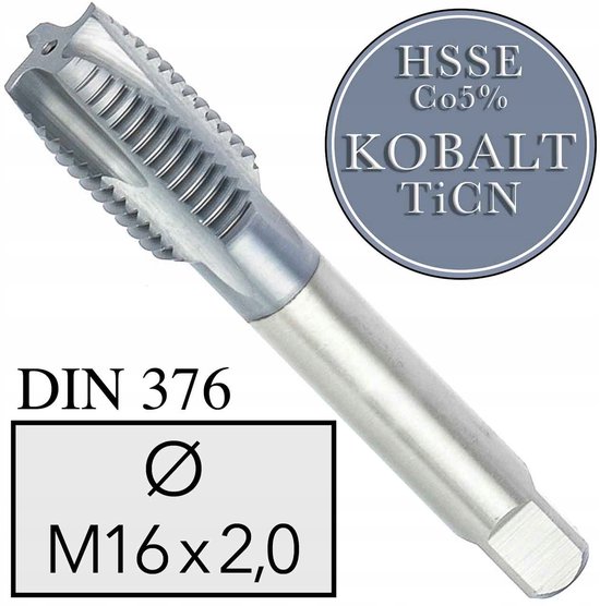 M16 TiCN Kobalt Continu Tap DIN 376 HSSE | bol