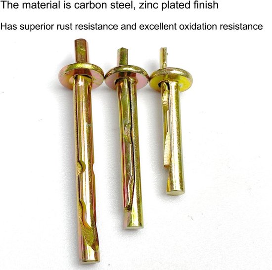 Allecto Plus - Chevilles murales M6 x 40, vis d'expansion pour fixation ...