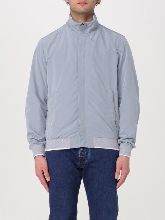 Lightweight High Neck Bomber Jacket - Grey | bol