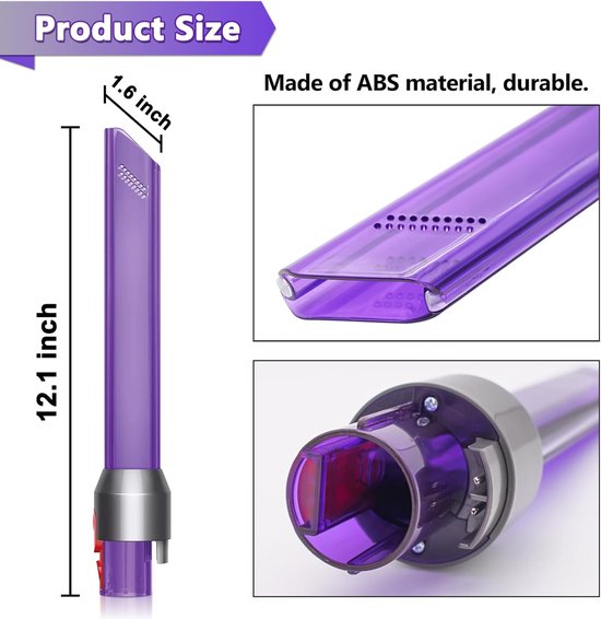 LED-Spleetmond Borstel (Snelloset) - Geschikt voor Dyson V7 V8 V10 V11 V15 Draadloze... | bol