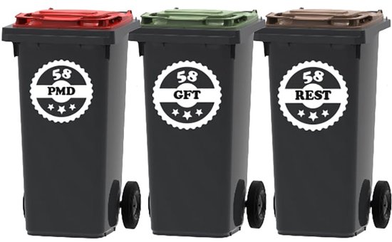 3 container kliko stickers met stempel – stoer, praktisch en ...