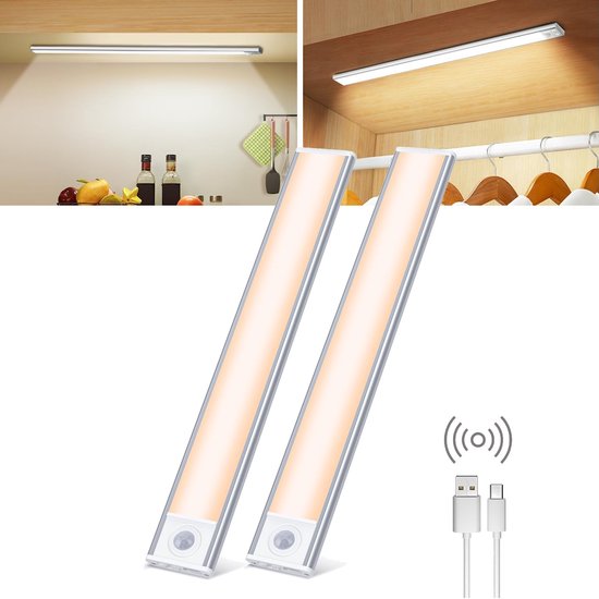 Cacious Draadloze LED lichtstrip | Bewegingssensor - Dimbaar - 3 ...