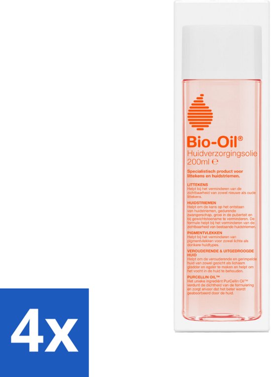 4 x Bio-Oil Huidverzorgingsolie 200 ml - Huidverzorging ...