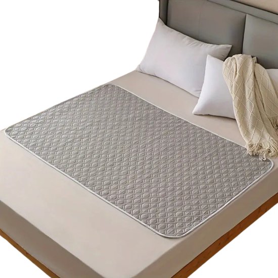 Matrasbeschermer - 120x80 cm - Grijs - Incontinentie Onderleggers ...