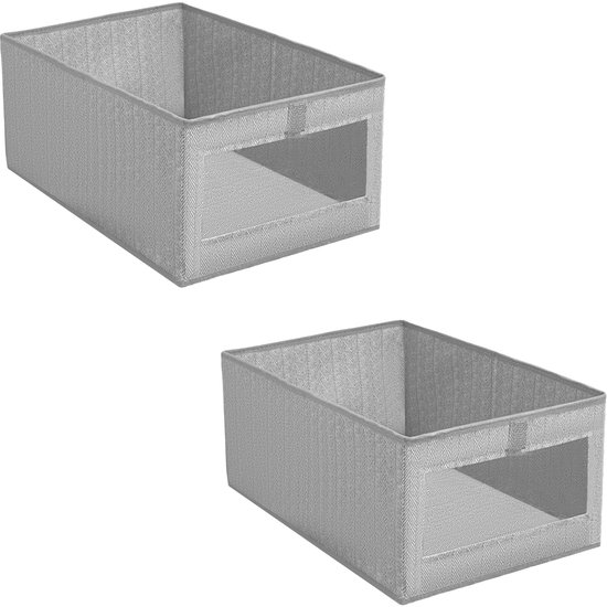 Unyqoos® Stijlvolle opvouwbare opbergdozen met venster voor kleding en ...