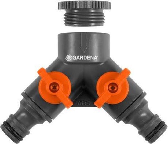GARDENA 2-WEG WATERVERDELER 21 MM (G 1/2") + 26,5 MM (G 3/4") | bol