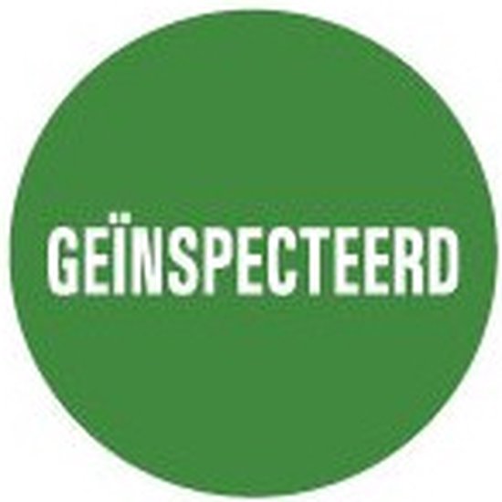 Geïnspecteerd controlesticker, op vel 20 mm - 36 per kaart | bol