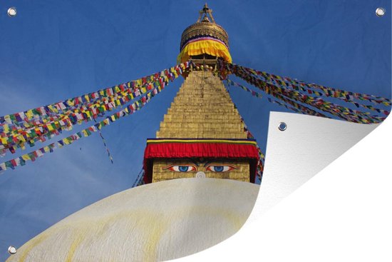 Tuinposter - Tuindoek - Tuinposters buiten - Gebedsvlaggen aan de ...