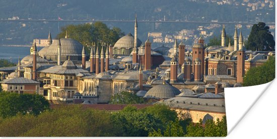 Affiche Vue du Palais de Topkapi à Istanbul 150x75 cm - Tirage photo ...