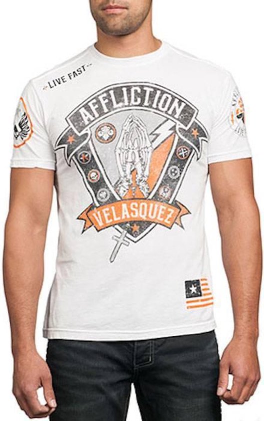 Affliction Cain Velasquez Devotion T Shirt UFC 160 White maat M | bol.com