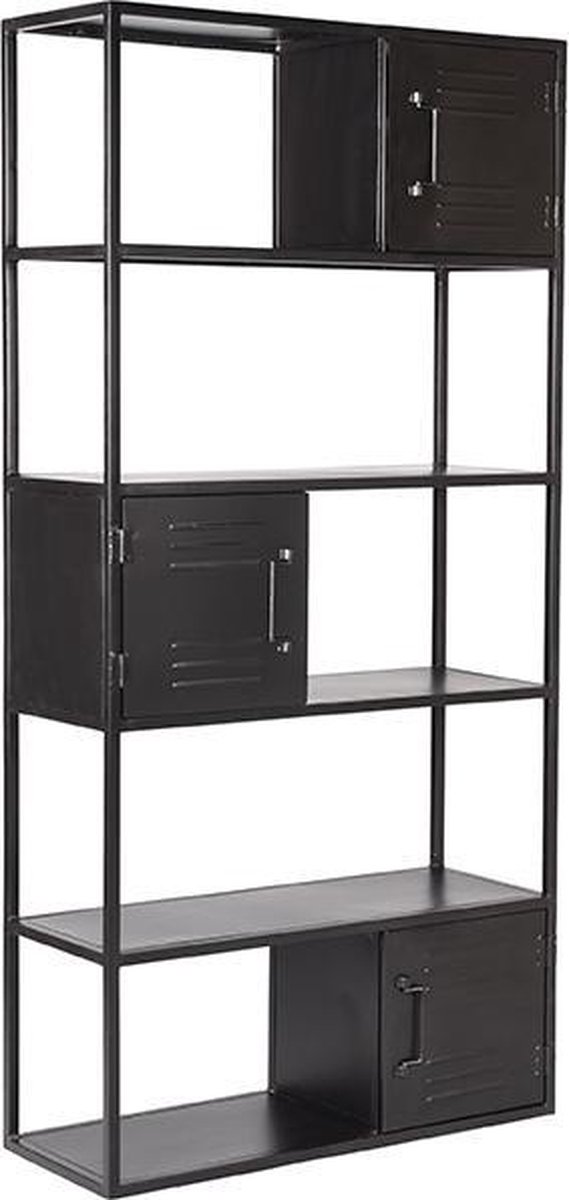 LABEL51 Ferro Bergkast - Zwart - Metaal | bol