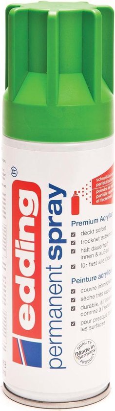 edding 5200 permanent spray premium acrylverf geelgroen mat RAL 6018 ...