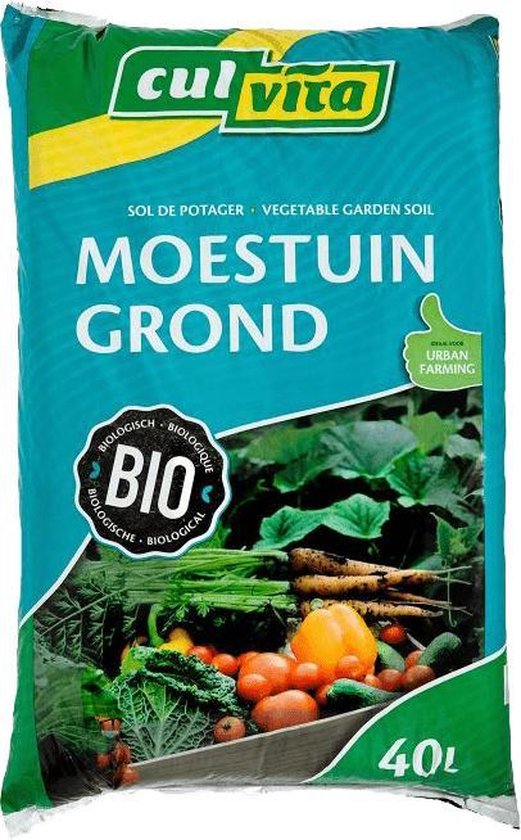 Moestuingrond, potgrond 40 liter | Culvita | Moestuingrond zak 40 liter ...