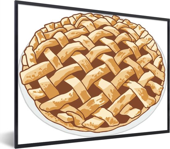 Fotolijst incl. Poster - een appeltaart - 40x30 cm - Posterlijst | bol.com