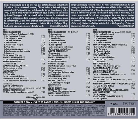 Serge Gainsbourg - Integrale Serge Gainsbourg Vol 2 19 (3 CD), Serge Gainsbourg | Muziek | bol