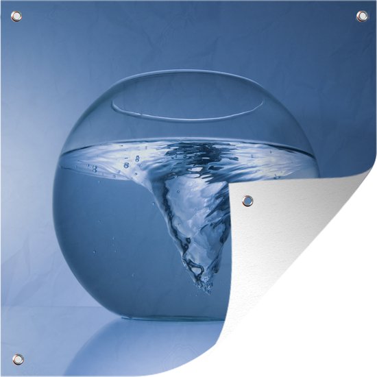 Affiche de jardin Vortex dans un bocal à poissons 100x100 cm - Toile de ...