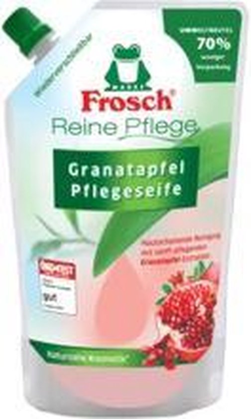 Frosch - Liquid soap with pomegranate 500 ml refill - 500ml | bol