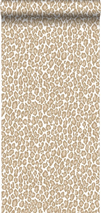 ESTAhome behang panterprint donker beige - 139151 - 0,53 x 10,05 m ...