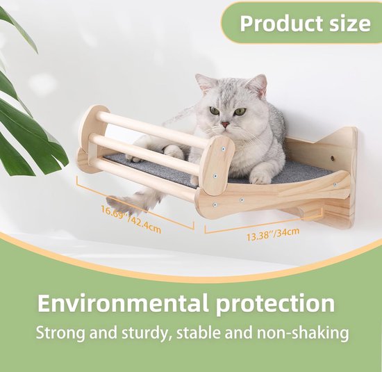 Kattenwandplanken en Kattenlooppaden van Grenenhout - Katten meubels ...