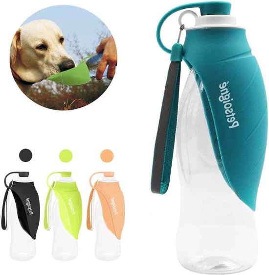 Petsoigné Waterfles voor honden - draagbaar - voor reizen - blauw ...
