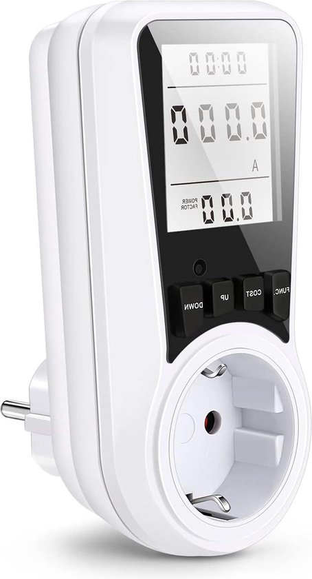 Stroomverbruikmeter met lcd-scherm - energiekostenmeter voor ...
