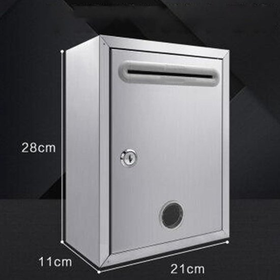Drop Box met Lock Sleutels - Metalen Wall Mount Deposit Box - Donatie ...
