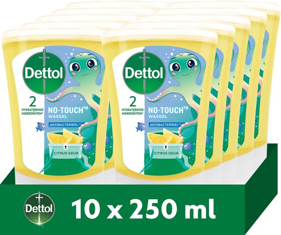 Dettol No-Touch Handzeep Navulling Citrus 250ml - 10 stuks - Voordeelverpakking | bol