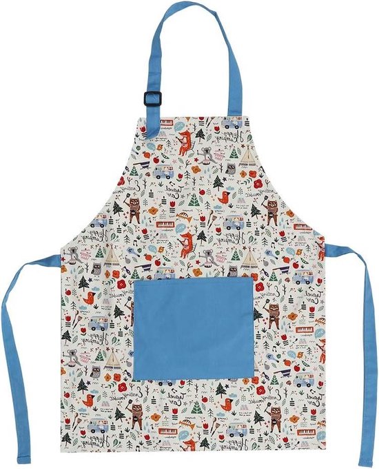 Kids Katoenen Schort met Verstelbare Riem - Keukenschort voor Bakken ...