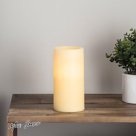 Mrs. Jones LED echte wax kaars op batterijen - 20cm met ...