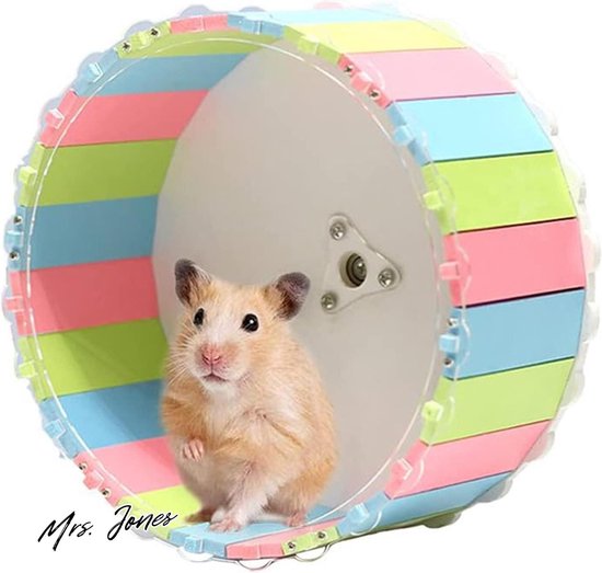 Mrs. Jones Loopwiel Voor Hamster Stil Hamsterwiel Loopwiel Voor Chinchilla's Egels... | bol