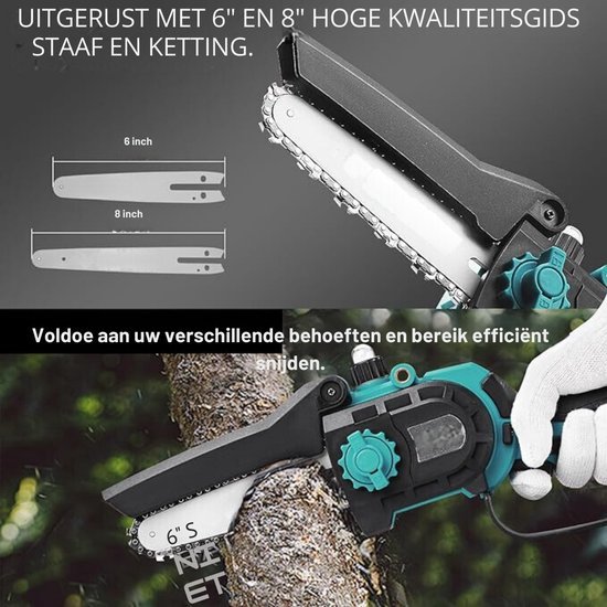 Mini Kettingzaag - Mini Chainsaw - Elektrische Snoeischaar ...