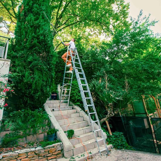 Mrs. Jones Aluminium Uitschuifbare Ladder 3 x 11 Treden - 6 Posities ...