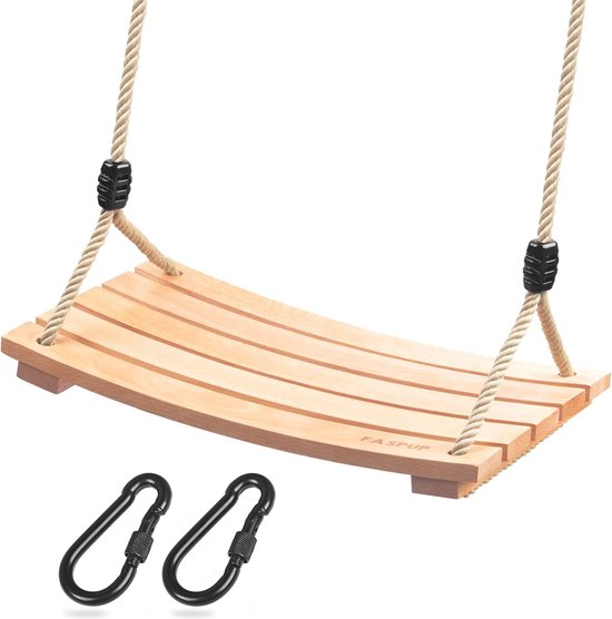 Houten Schommel Buiten voor Volwassenen en Kinderen - Ergonomisch en ...