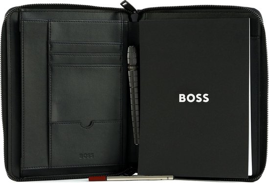 HUGO BOSS Schrijfmappen Arche Writing Set Black Zwart | bol