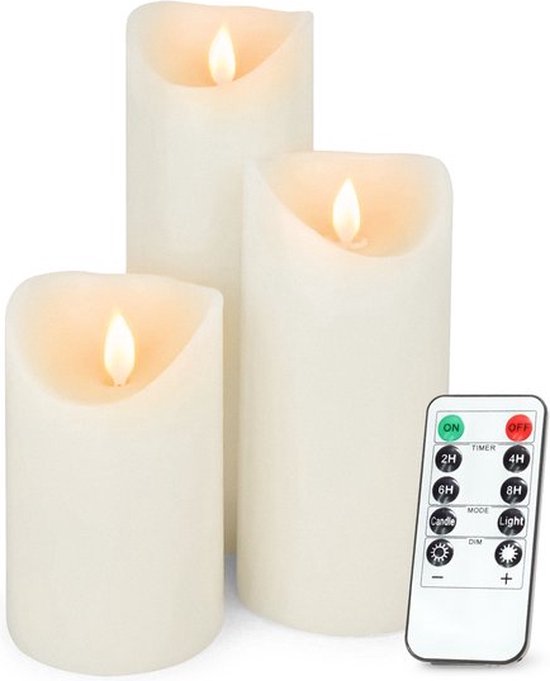 O'DADDY® LED Kaarsen - Led kaarsen met bewegende vlam - led kaarsen met ...