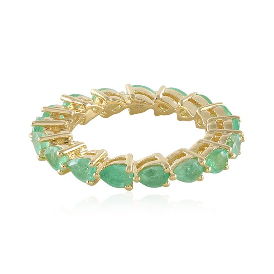 Zilveren ring met Russische smaragden | bol