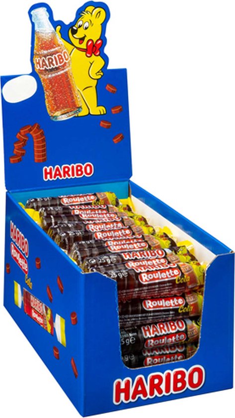 Haribo Cola Roulette - Zacht snoep - 50 x 25 gram | bol