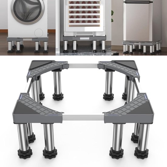 Verstelbaar Wasmachine-onderstel met 12 Poten - Ondersteuning tot 250 ...