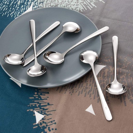 Stijlvol 8-Delig RVS Soeplepel Set voor Thuis en Feestjes | bol