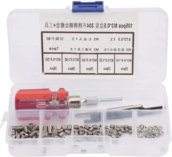 Kit d'Insert de Réparation de Filetage en Acier Inoxydable - Inserts Filetés Helicoil... | bol